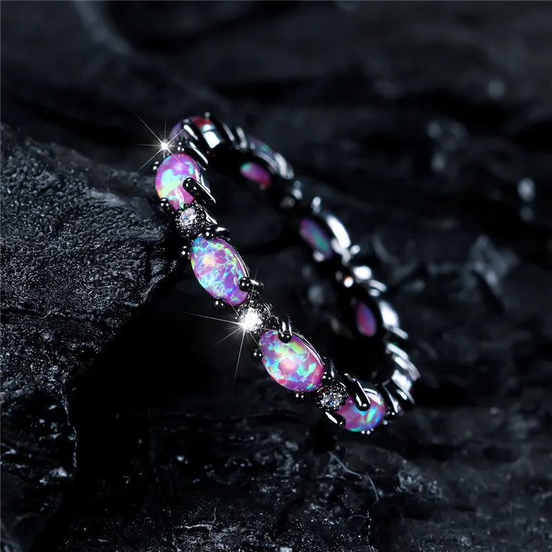 Rings With Purple Flames