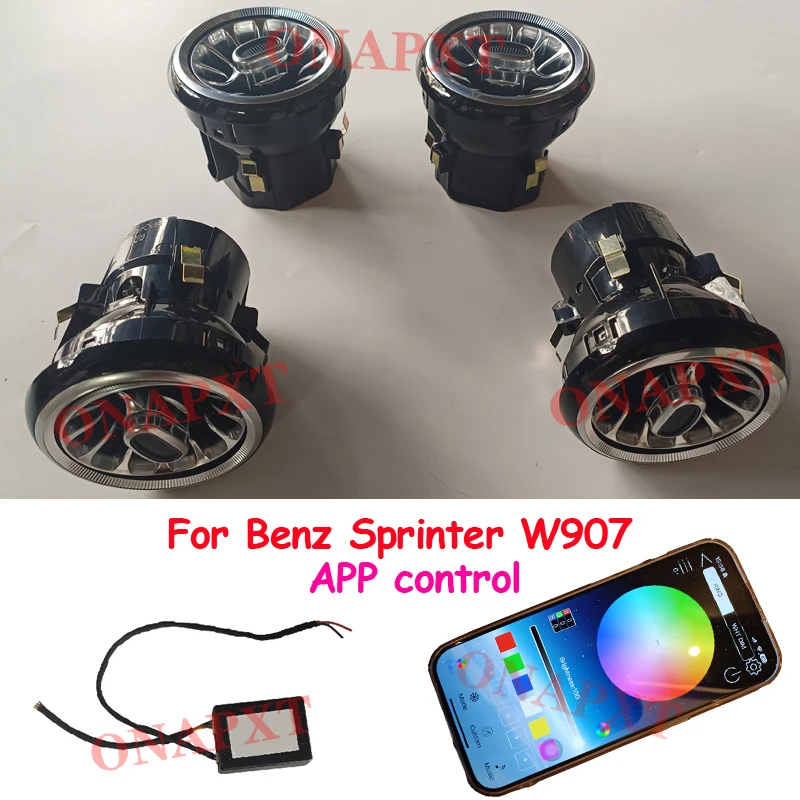 Diy-Air-Vents-For-Mercedes-Benz-Sprinter-W907-2019-2021-Dashboard ...