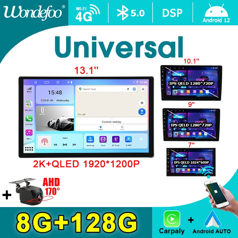 Carplay-2-Din-Android-12-Car-Multimedia-Player-Screen-For-Nissan ...