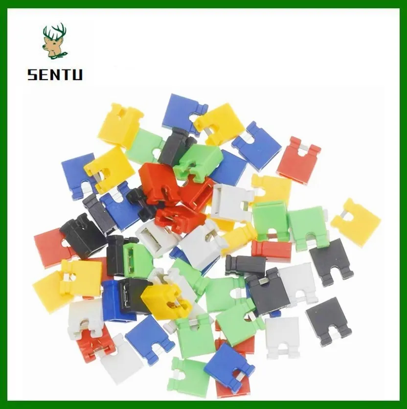 100PCS-Pitch-jumper-shorted-cap-Headers-Wire-Housings-2-54MM-SHUNT ...