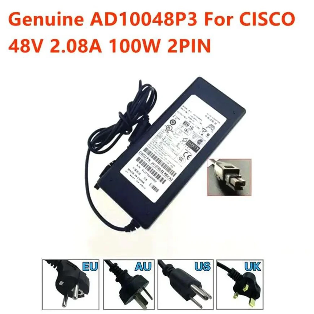 Genuine-48V-2-08A-2PIN-AC-DC-Adapter-Power-Supply-100W-AD10048P3-For ...