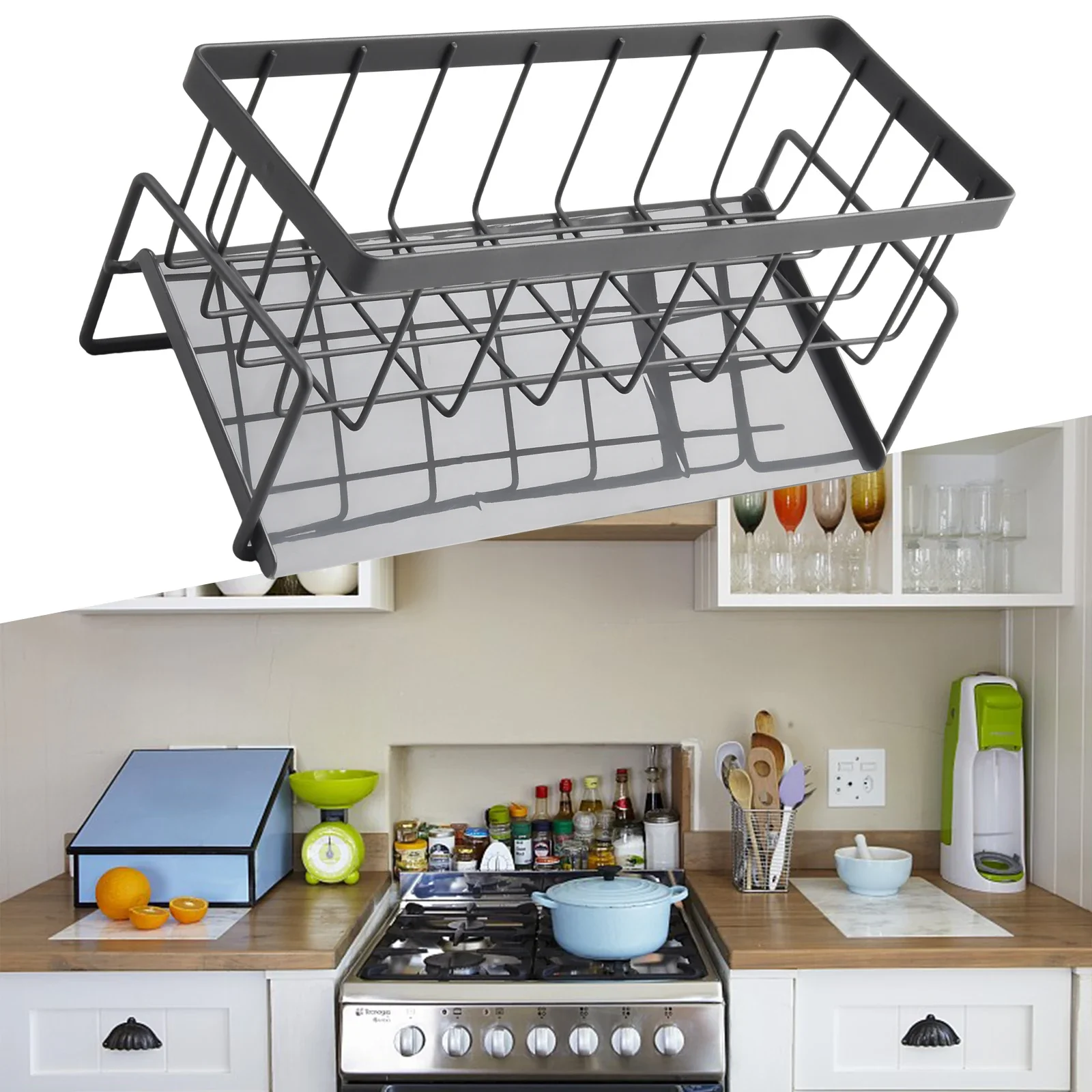 Sponge-Frame-With-Rod-Holder-Kitchen-Storage-Stainless-Steel-For ...