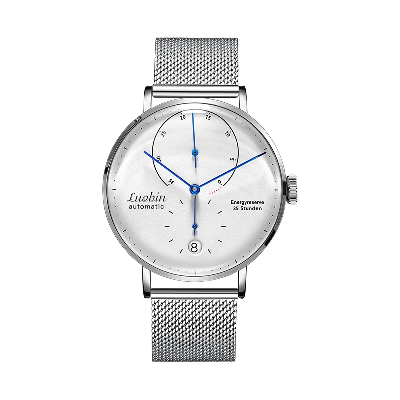 42mm Fashion Ultra thin Automatic Mechanical Watch Calendar Waterproof ...