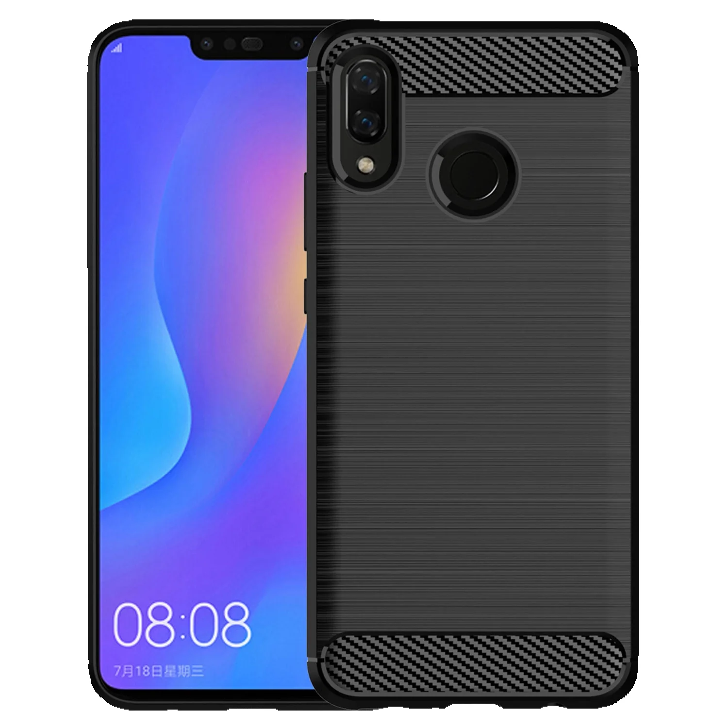 Ultra-Thin-Silicone-Case-Huawei-Nova-Shockproof-Carbon-Fiber-Phone ...