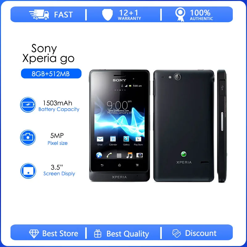 Original-Unlocked-Sony-Xperia-go-3G-Single-Sim-512MB-RAM-8GB-Dual-core ...
