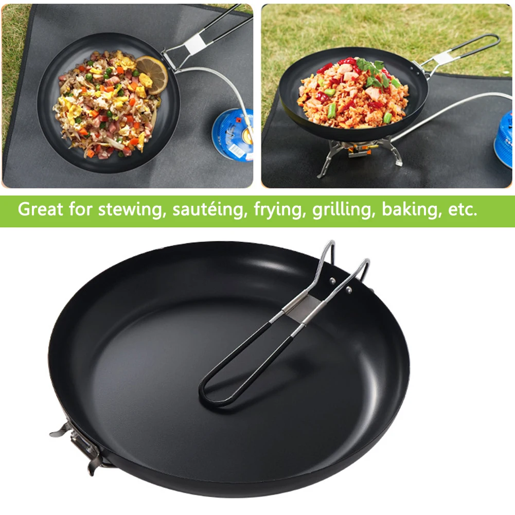 Nonstick-Frying-Pan-Outdoor-Camping-Cookware-Foldable-Shovel-Ladle ...