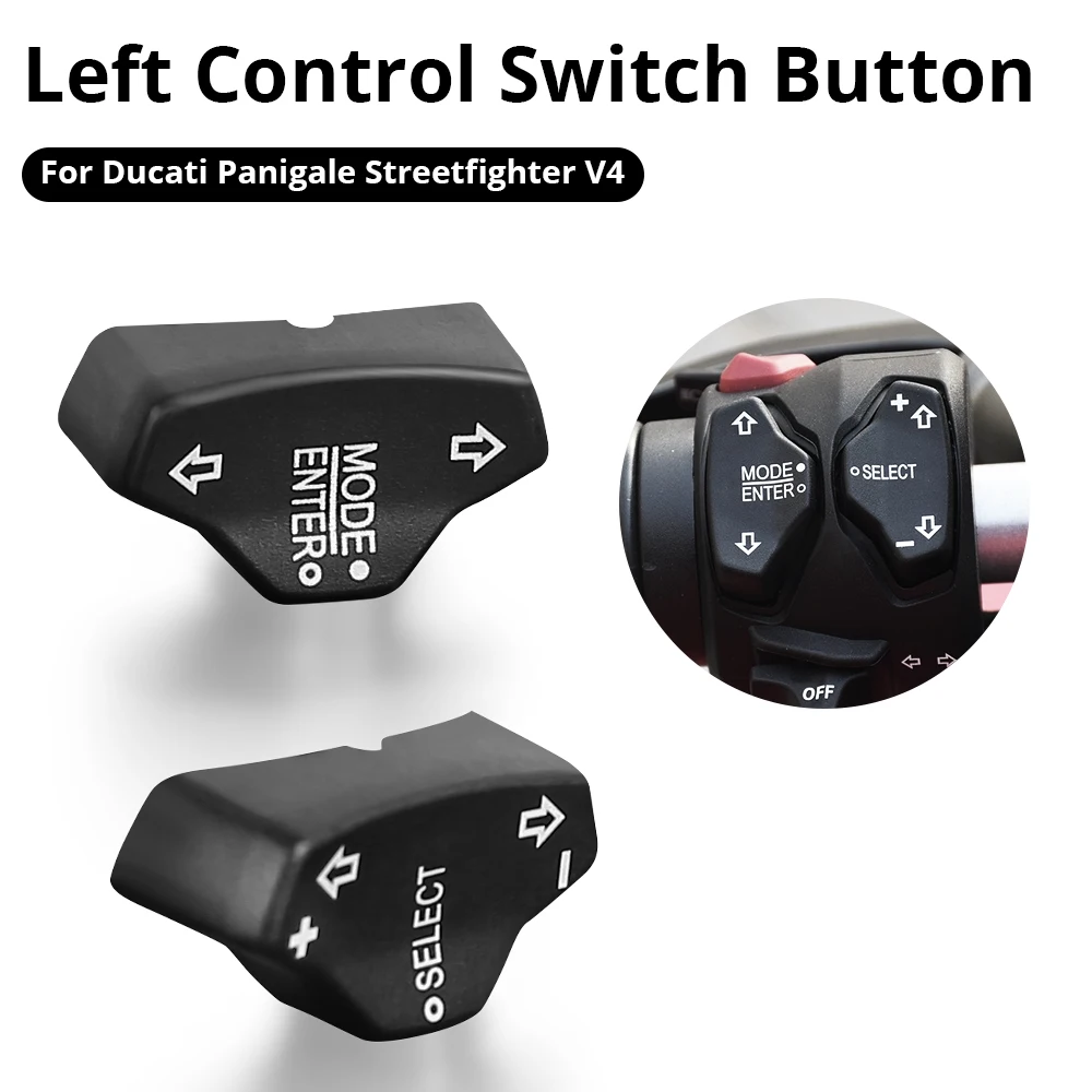 Motorcycle-Left-Handlebar-Control-Switch-Cap-Button-Cover-For-Ducati ...