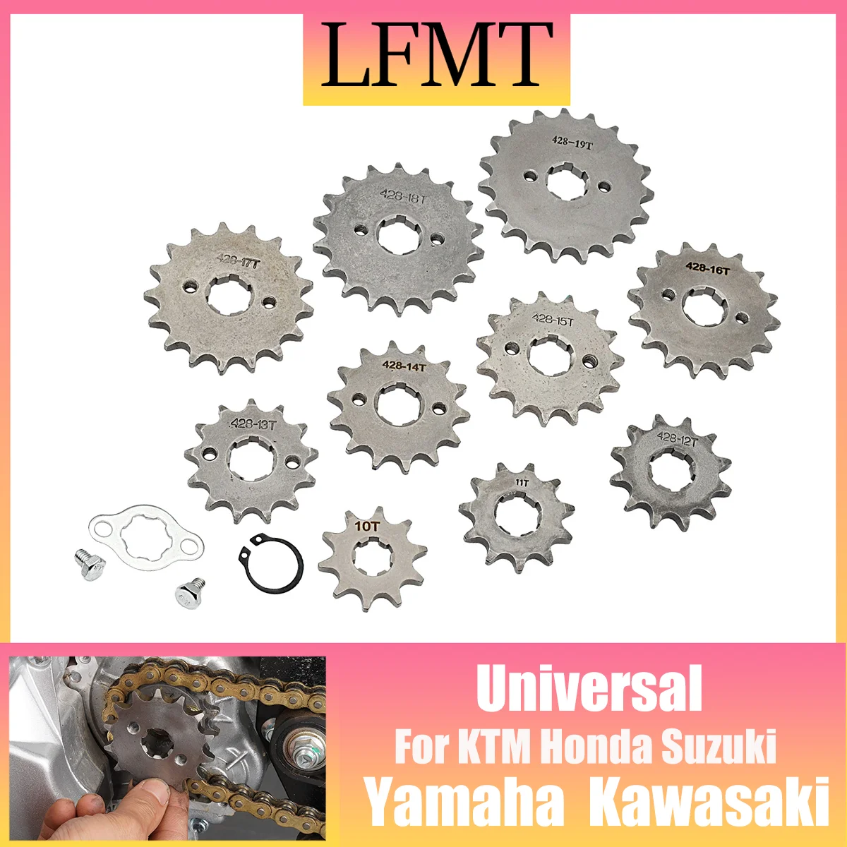 428-Chain-20mm-Front-Engine-Sprocket-For-ATV-Quad-Dirt-Bike-Motorcycle ...