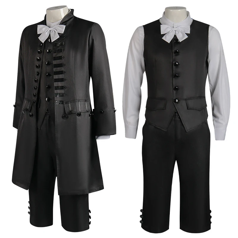 18th-Century-Victorian-British-Royal-Guard-Costume-Men-Medieval-Black ...