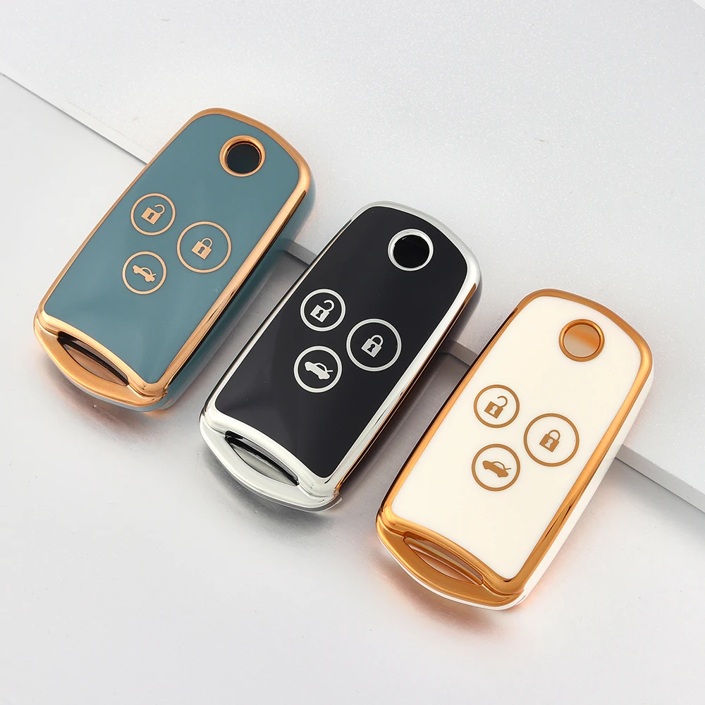 OFFCURVE-3-Buttons-Auto-Car-Key-Case-For-Honda-Civic-Accord-Jazz-CRV ...