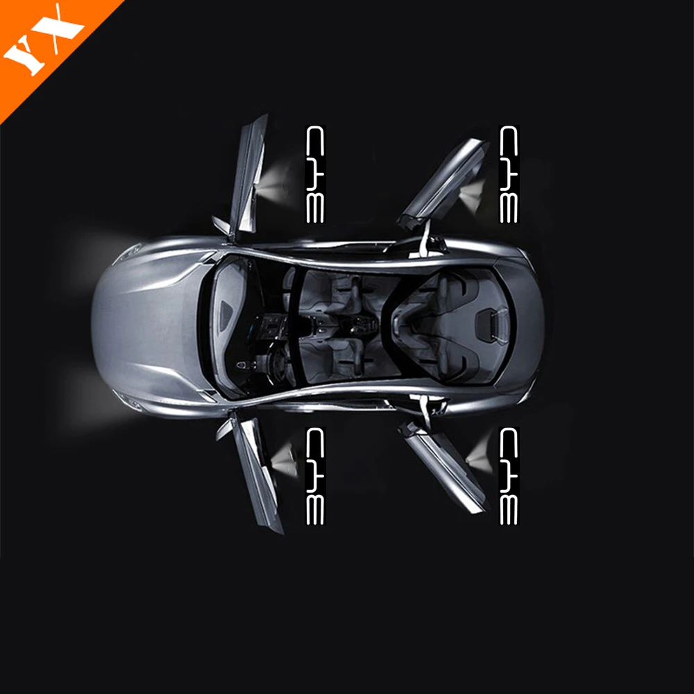 Car Hd No Fading Led Door Welcome Light Projector Shadow Light Warning ...