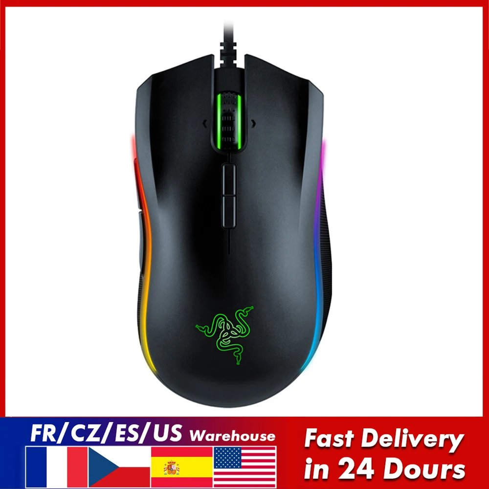 Razer Mamba Elite ratón de juegos por cable, iluminación croma, Sensor ...
