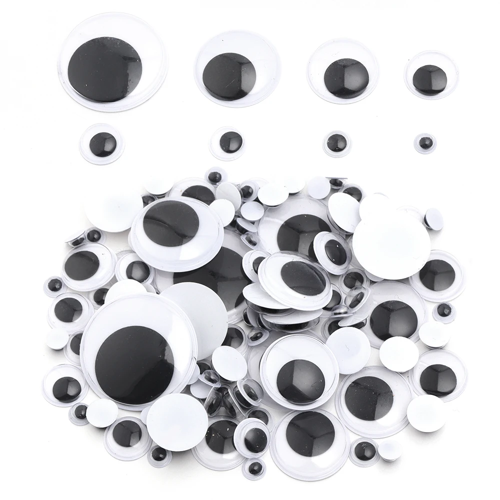 50-500Ps Wiggly Googly Doll Eye Movable Simulation Cartoon Animal ...