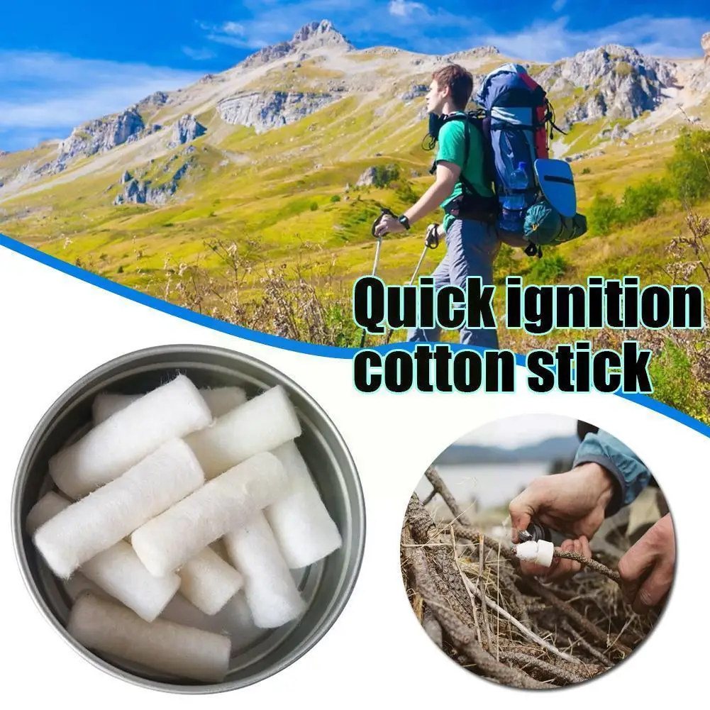 Outdoor-Camping-Paraffin-Swab-Survival-Fire-Starting-Cord-Starter ...
