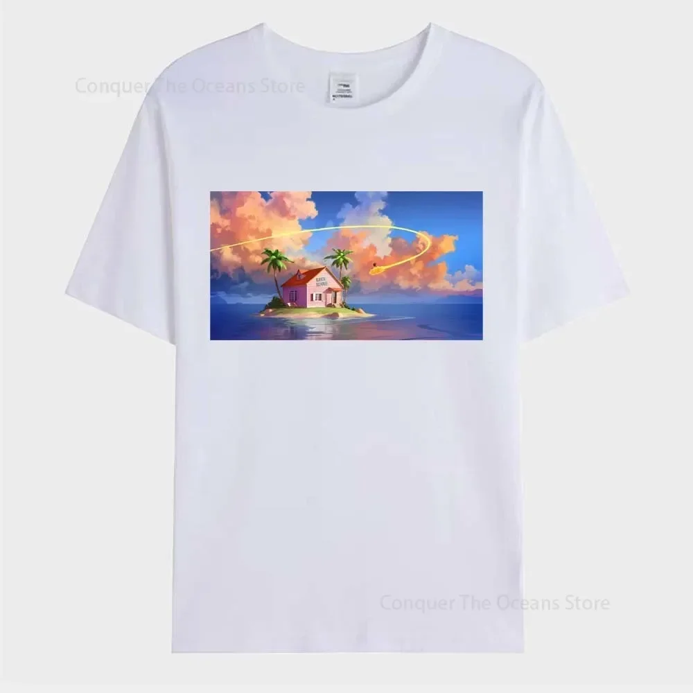 Anime-KAME-HOUSE-Printed-Men-s-T-Shirt-Goku-Short-Sleeves-Cosplay-Tees ...