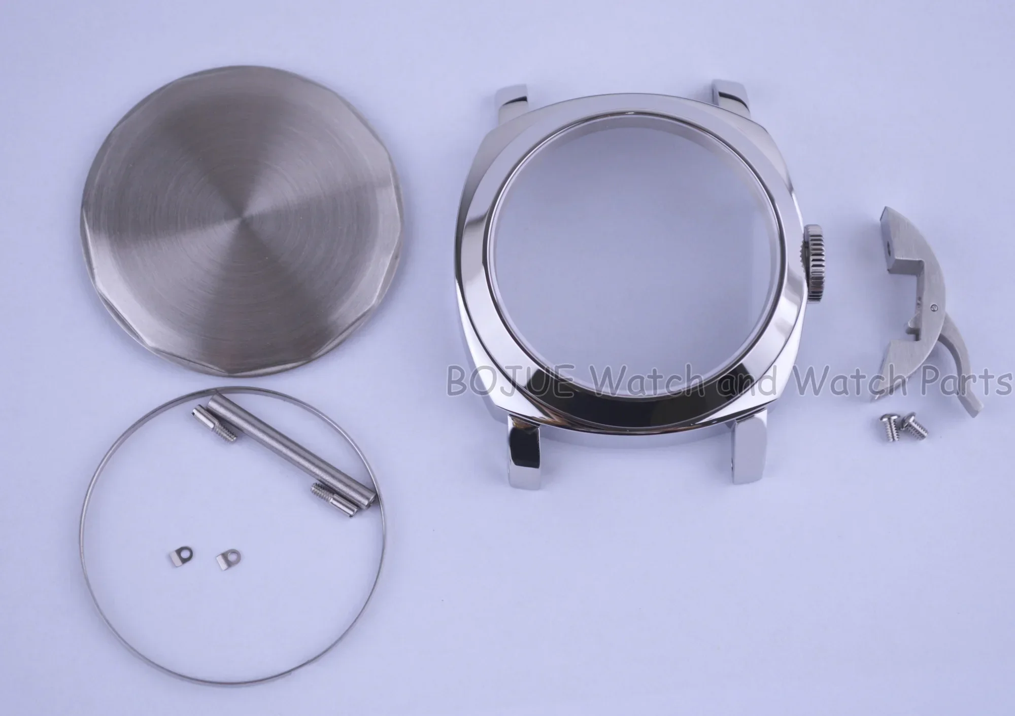 44mm Stainless Steel Watch Case Vintage Retro Sapphire Glass for PAM ...