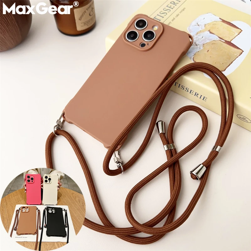 Removable-Crossbody-Lanyard-Rope-Phone-Case-For-iPhone-15-14-Plus-13-12 ...