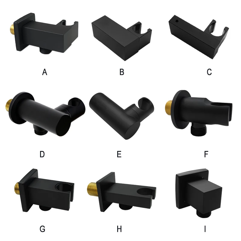 Black-Brass-Handheld-Shower-Spray-Head-Holder-Bracket-Bathroom-Toilet ...