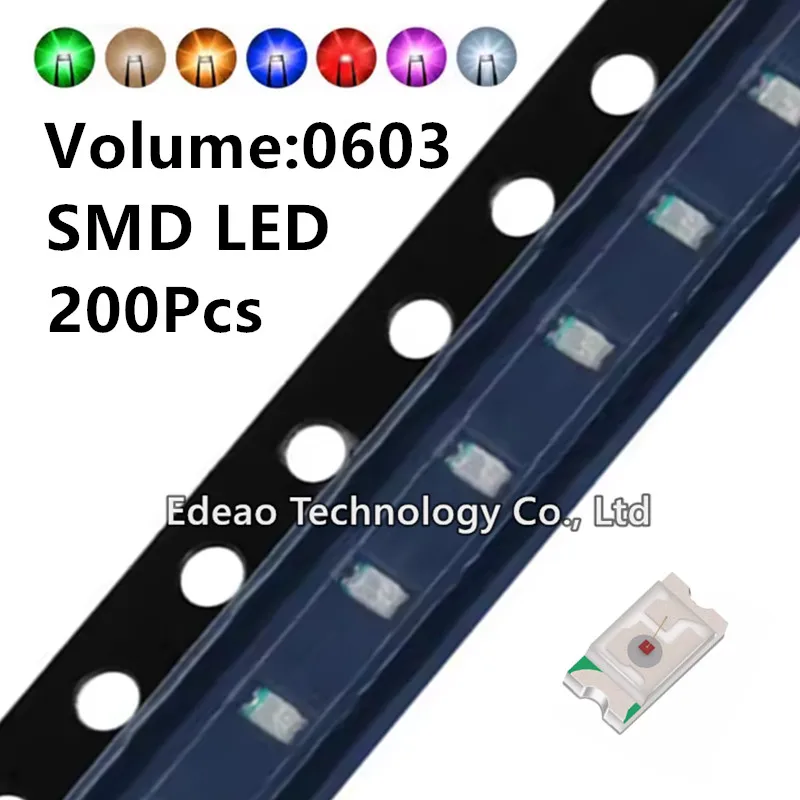 200pcs-lot-0603-LED-bead-SMD-light-emitting-diode-Blue-Red-Yellow-Green ...