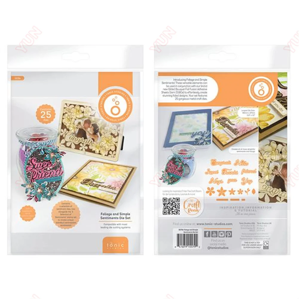 Foliage-and-Simple-Sentiments-Metal-Cutting-Dies-Decoration-Scrapbook ...