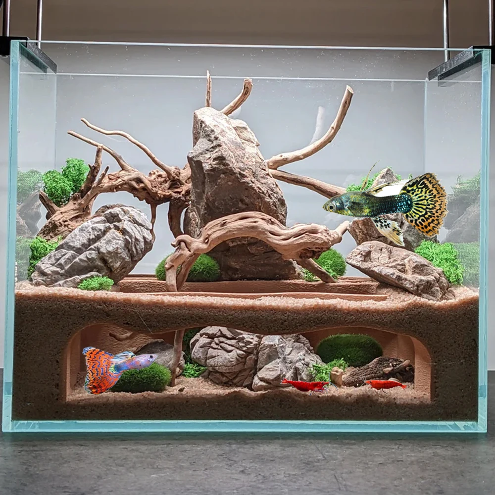 Aquarium-Cave-Terrarium-Underground-Natural-Cave-For-Aquatic-Pets-To ...