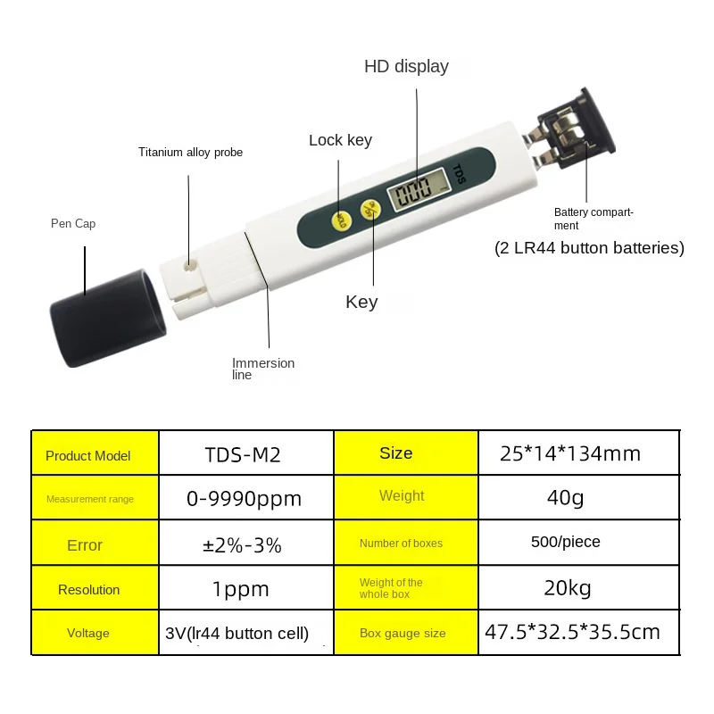 Handheld-TDS-Water-Test-Pen-Digital-Water-Tester-Water-Quality-Analysis ...