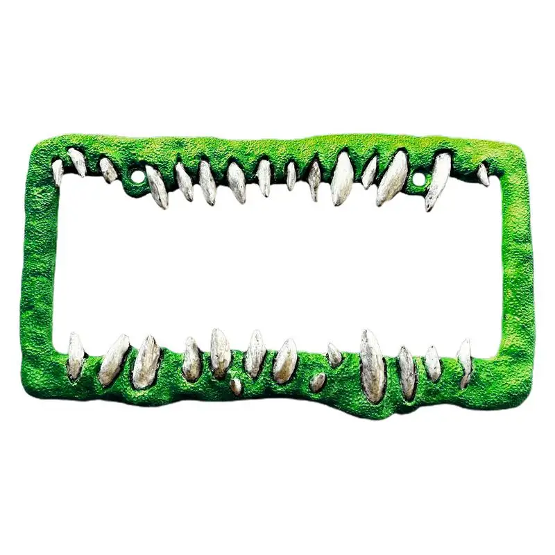 Creature-Teeth-License-Plate-Frame-Horror-Teeth-Car-Plate-Frame-Goth ...