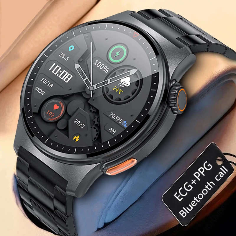 ChiBear ECG+PPG Bluetooth Call Smart Watch Men 2023 New Sports Bracelet NFC Waterproof Custom ...