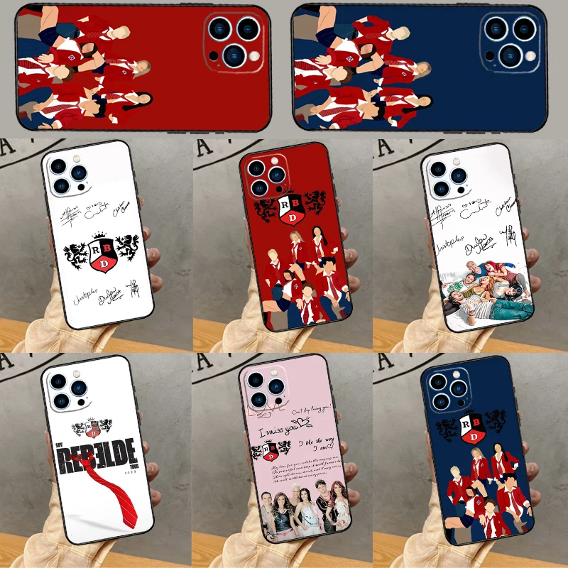 Fashion RBD Rebelde Case For iPhone 16 15 11 12 13 14 Pro Max XS X XR ...