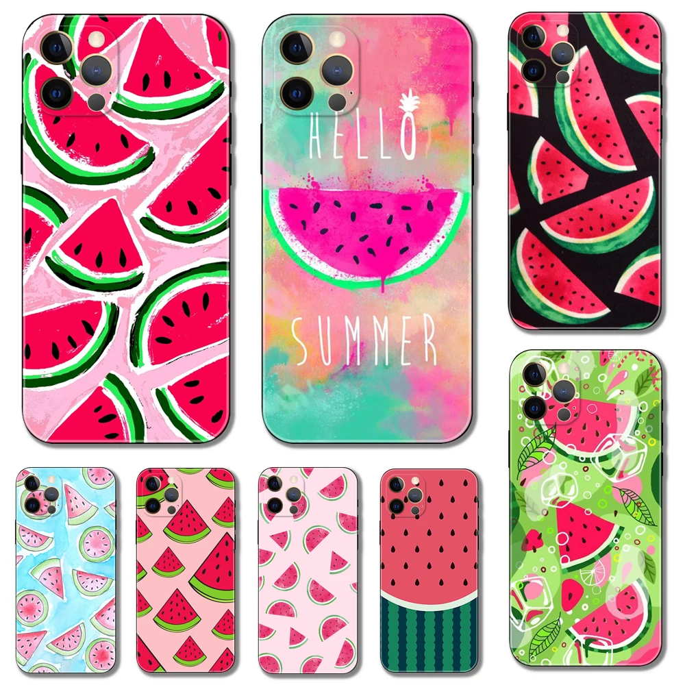 Cute Summer Fruit Watermelon phone case for iphone 14 2020se 6 6s 7 8 ...