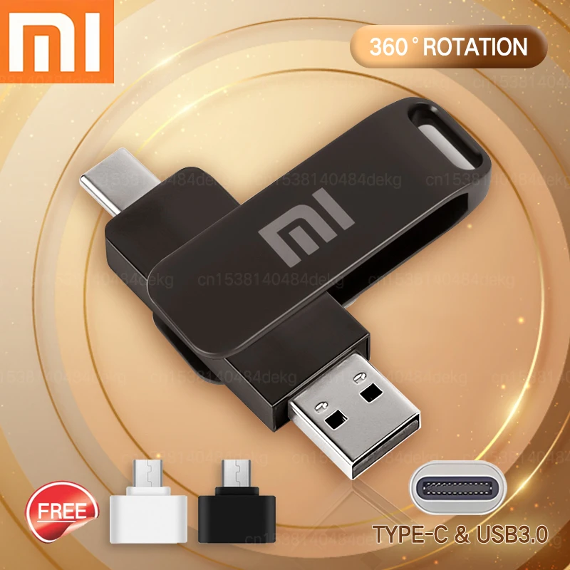 샤오미 USB 플래시 드라이브 U 디스크, 128GB, 256GB, 512GB, 1TB, 2TB 펜 드라이브, C타입 USB ...