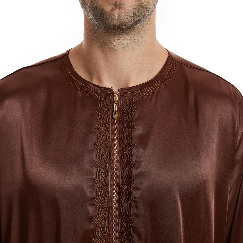 Thoub Middle East Men Jubba Thobe Saudi Arabic Robe Muslim Islamic ...