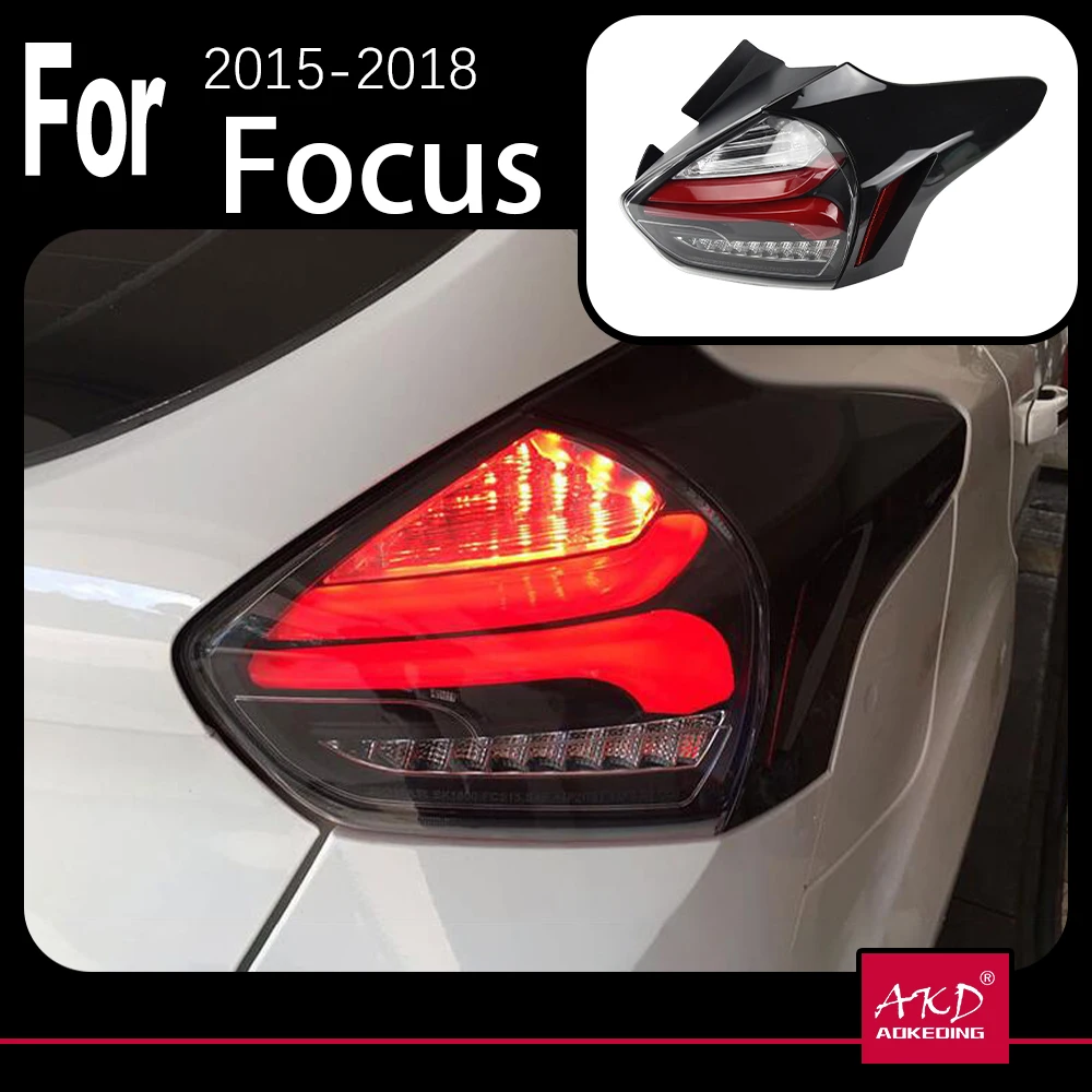 Akd Car Model For Ford Focus Tail Lights 2015-2018 Focus Hatchback Led ...