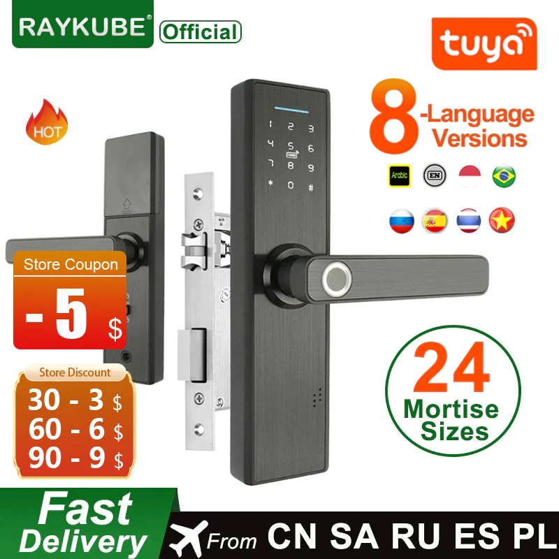 RAYKUBE-Wifi-Electronic-Door-Lock-With-Tuya-APP-Remotely-Biometric ...
