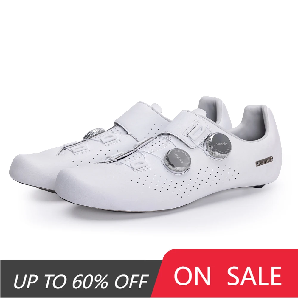 Santic Road Cycling Lock Shoes Breathable Titanium Alloy Bottom 16 ...