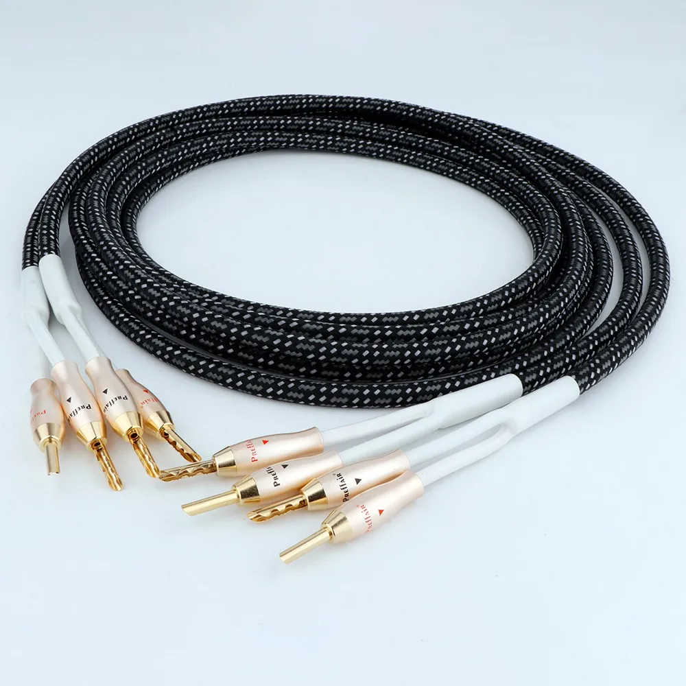 HIFI Silver plated Speaker Cable Hi end OCC Speaker Wire For Hi fi ...