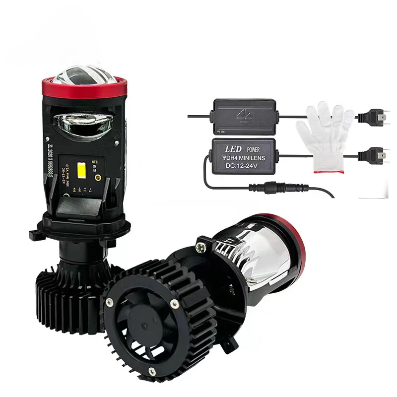 Y7D-120W-H4-Headlights-Car-H4-LED-Mini-Projector-Lens-6000K-High-Low ...
