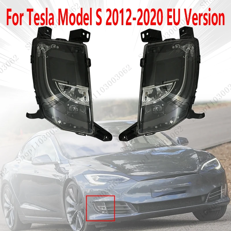 LED Fog Lights For Tesla Model S 2012-2020 EU Version Car External ...