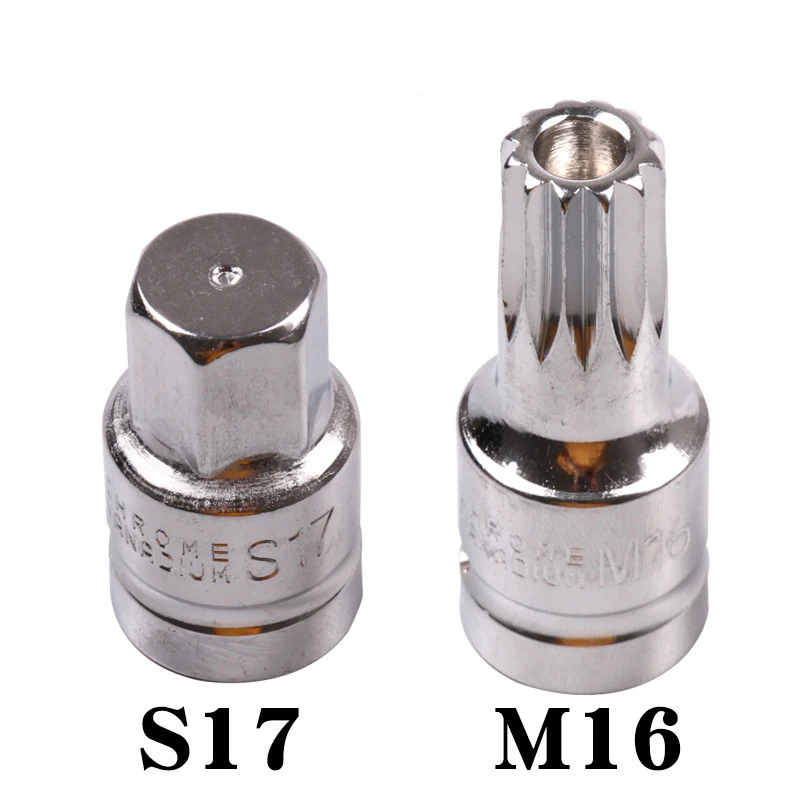 8MM Square Head Drain Plug Socket M16 S17 S8 with 1/2'' 3/8'' Drive ...