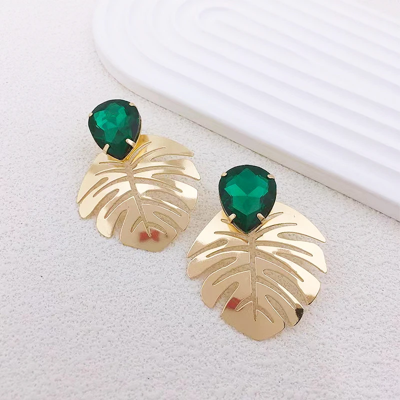Trendy-Jewelry-Leaf-Shape-Earrings-Hot-Selling-Cool-Style-Elegant-Temperament-Earrings-For-Women ...