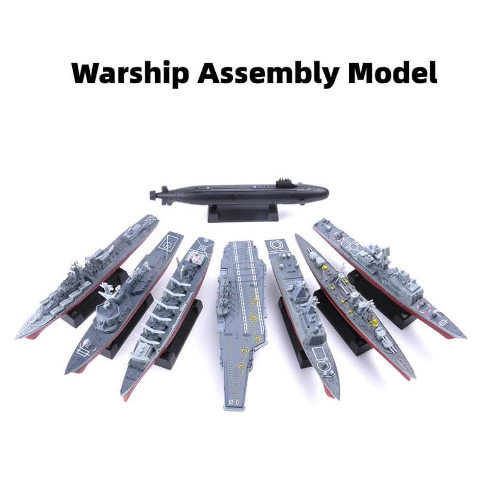 8pcs-Warship-building-model-Set-Assembled-Ship-Model-Cruise-Frigate ...