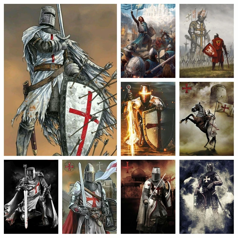 Knight-Templar-Armor-Solider-AB-Diamond-Painting-Kits-Christian-Christ ...