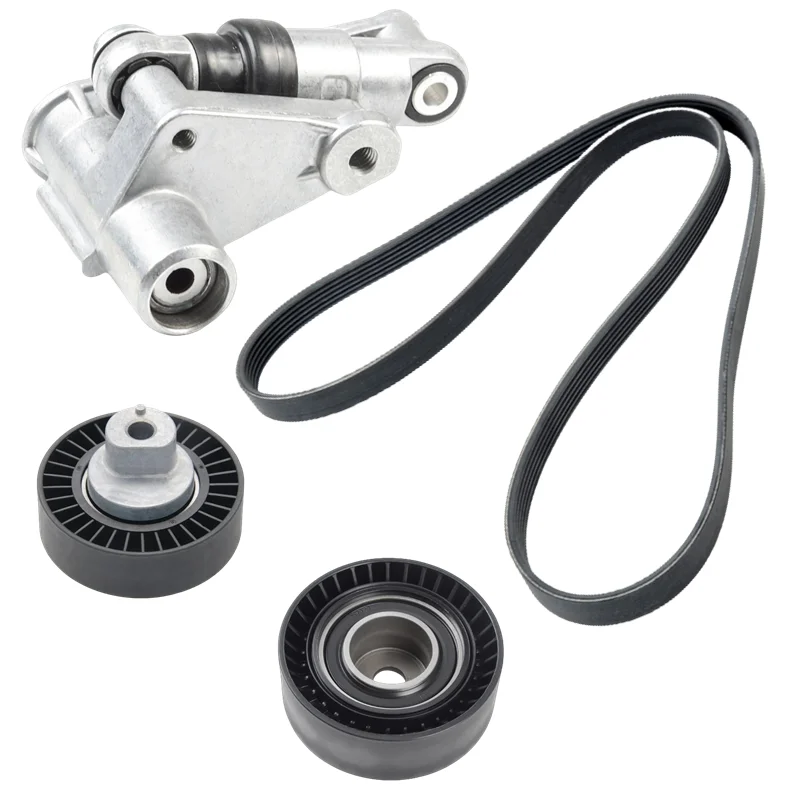 Belt and Tensioner Service Kit For BMW E46 E39 E60 E38 E65 E66 X3 E83 ...