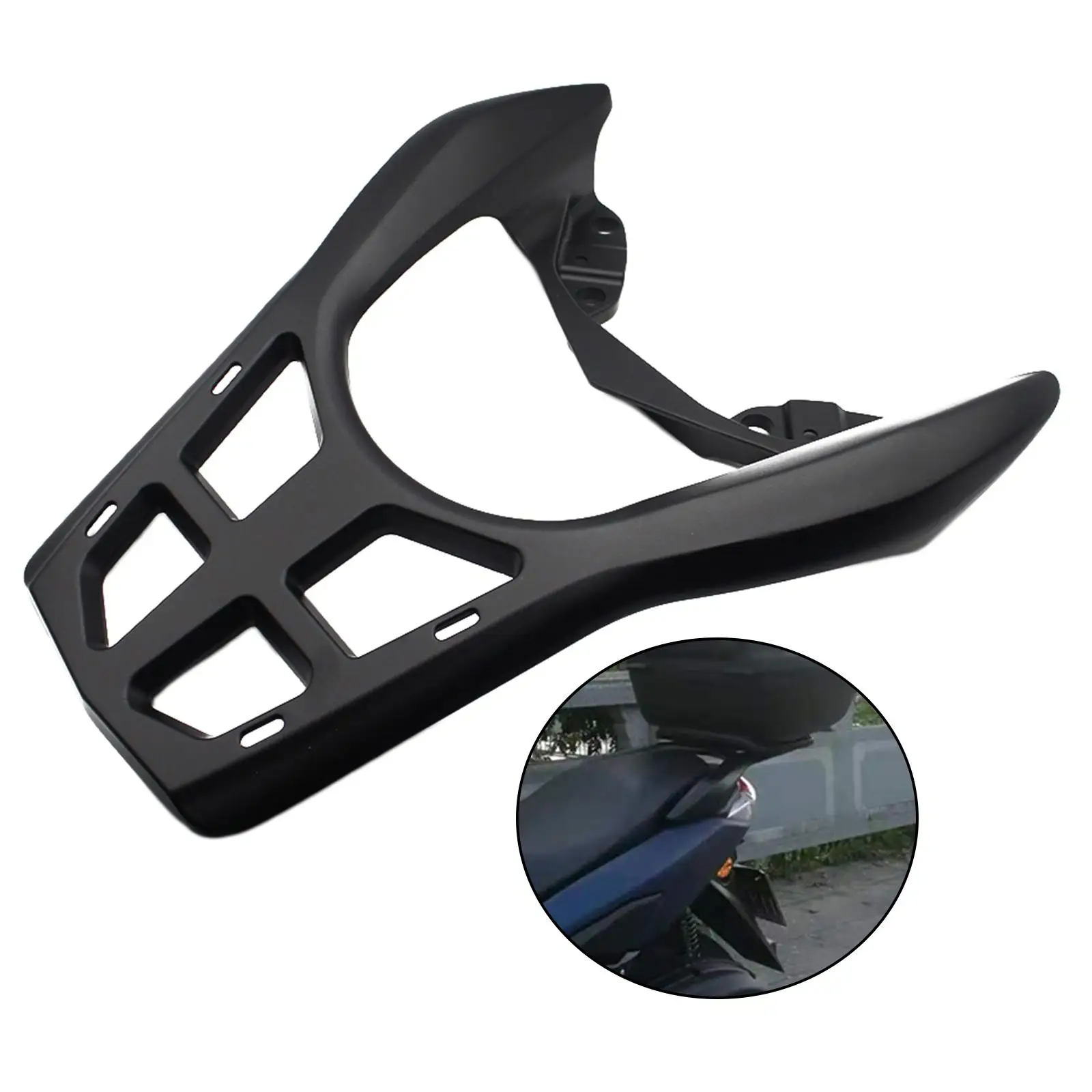 Motocicleta-traseira-Top-Box-Base-Tail-Rack-Bracket-Cargo-Frame-Fit ...