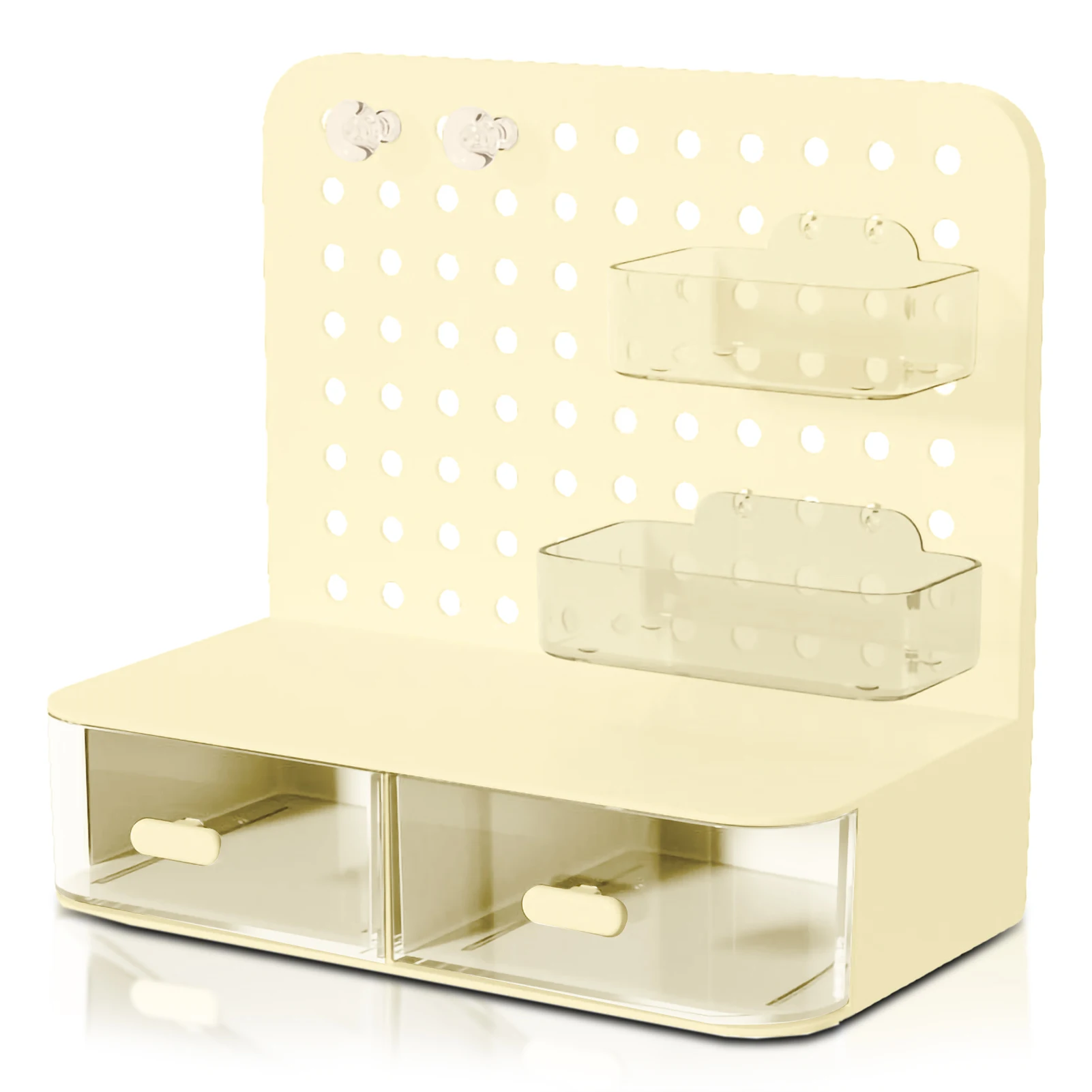 Desktop-Mini-Shelf-Diy-Cave-Board-Data-Cable-with-Drawer-Dustproof ...