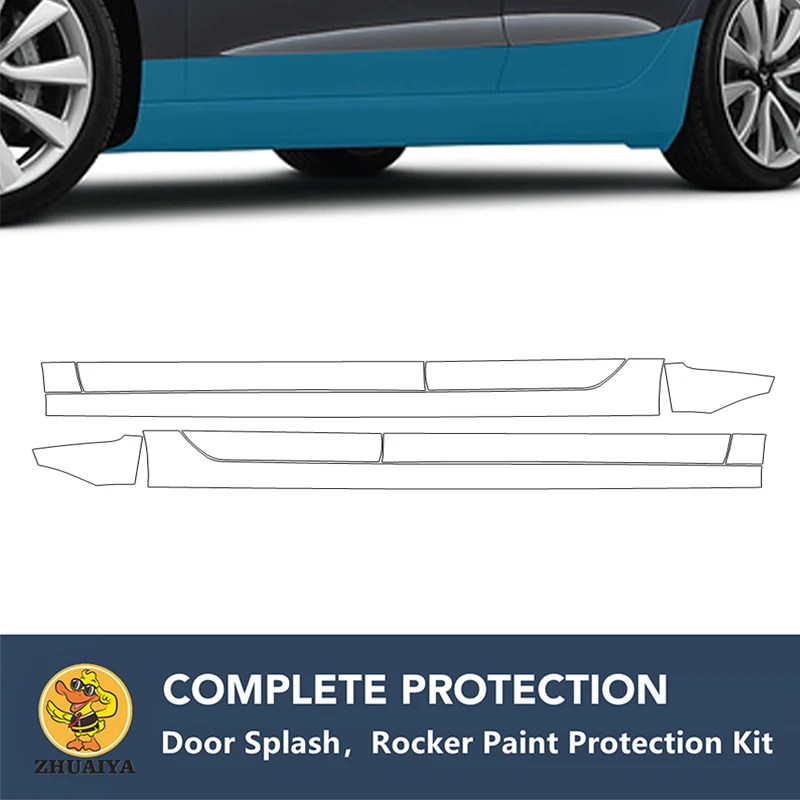 PreCut-Rocker-Panels-Paint-Protection-Clear-Bra-Guard-Kit-7-5mil-TPU ...