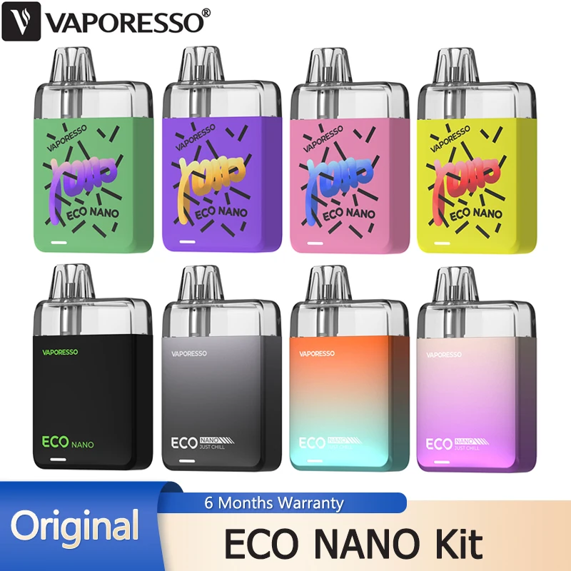 Original Vaporesso ECO Nano Pod Kit 1000mAh Battery Vape 6ml Empty ...