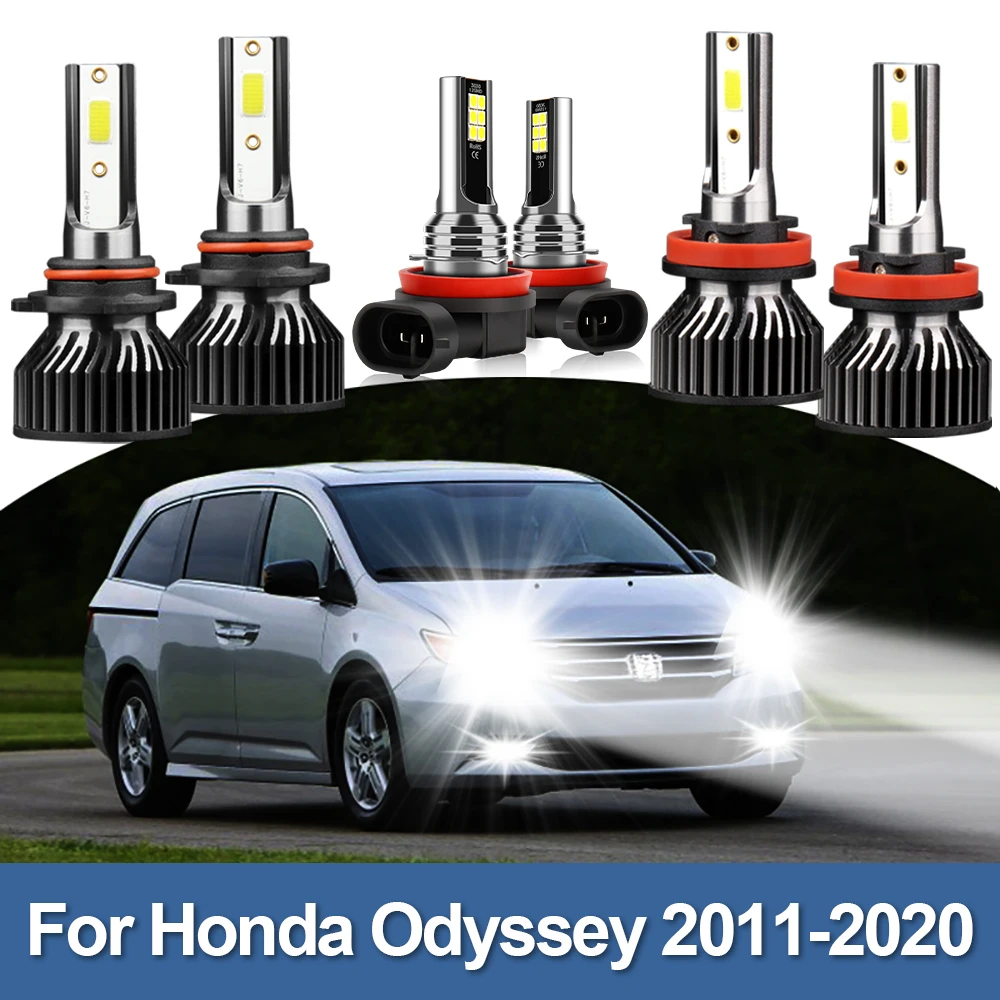Led Headlight Bulbs High Low Beam For Honda Odyssey Headlamps Fog
