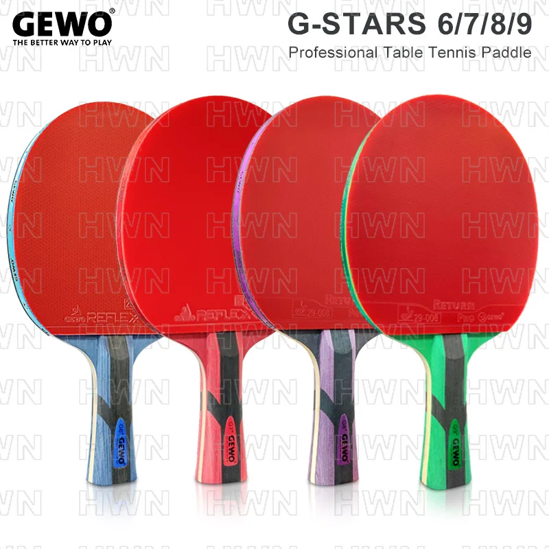 GEWO-Original-Table-Tennis-Racket-6-7-8-9-Stars-Professional-Ping-Pong ...