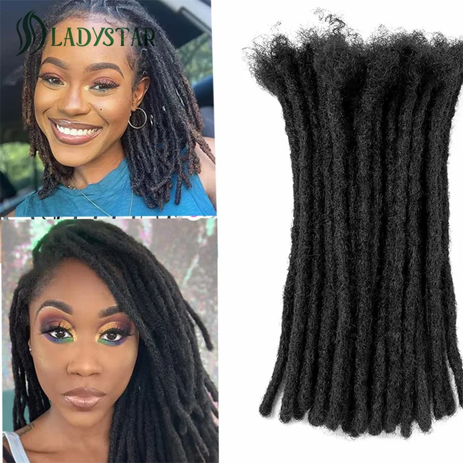 Rastas-de-pelo-humano-para-hombre-y-mujer-extensiones-de-8-pulgadas-y-0 ...